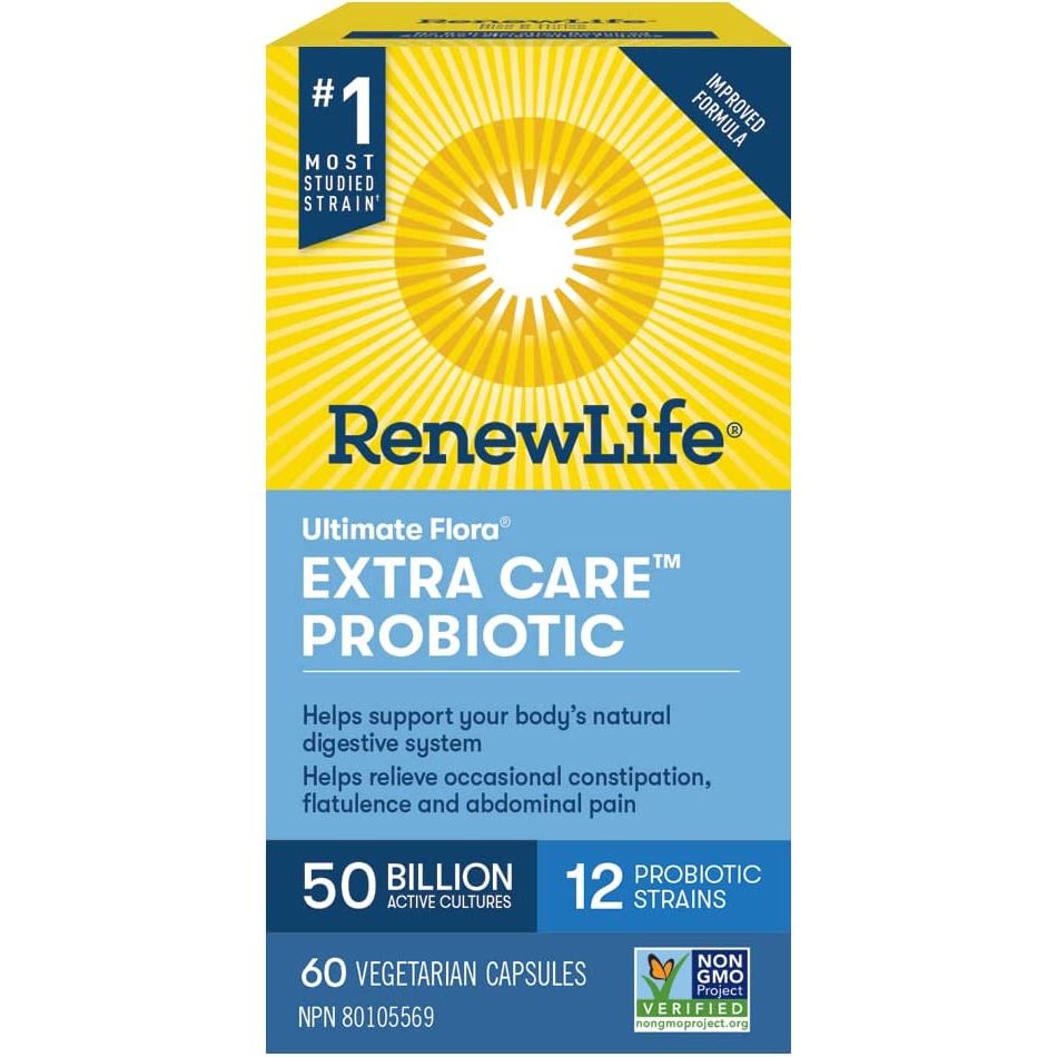 Ultimate Flora Extra Care Probiotic, 50 Billion 60 Capsules